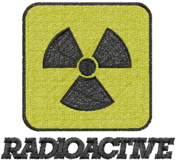 Radioactive Embroidery Design | EmbroideryDesigns.com