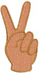 Peace Sign Embroidery Design | EmbroideryDesigns.com