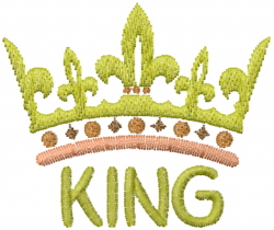 King Crown Embroidery Design | EmbroideryDesigns.com