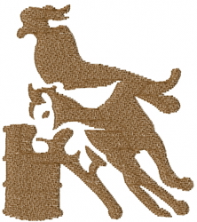 Cowboy Barrel Racing Embroidery Design | EmbroideryDesigns.com