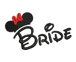 Minnie Mouse Bride Embroidery Design | EmbroideryDesigns.com