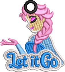 FSL Let It Go Embroidery Design | EmbroideryDesigns.com