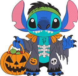 Frankenstein Stitch Embroidery Design | EmbroideryDesigns.com