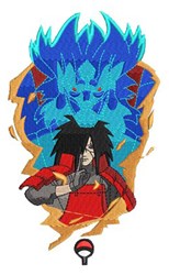 MADARA UCHIHA Embroidery Design | EmbroideryDesigns.com