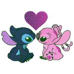 Stitch & Angel Embroidery Design | EmbroideryDesigns.com