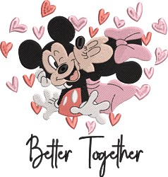 Better Together Embroidery Design | EmbroideryDesigns.com