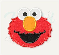 Applique Elmo Embroidery Design | EmbroideryDesigns.com