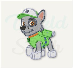 Applique Rocky Embroidery Design | EmbroideryDesigns.com