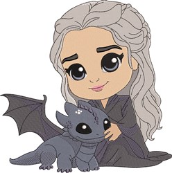 Daenerys Targaryen Embroidery Design | EmbroideryDesigns.com
