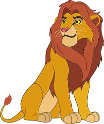 Mufasa Embroidery Design | EmbroideryDesigns.com