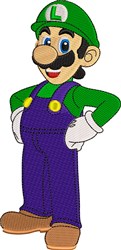 Luigi Embroidery Design | EmbroideryDesigns.com