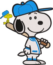 Baseball Buddy Embroidery Design | EmbroideryDesigns.com