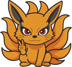 Kurama Embroidery Design | EmbroideryDesigns.com