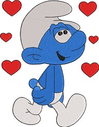 Smurf Embroidery Design | EmbroideryDesigns.com
