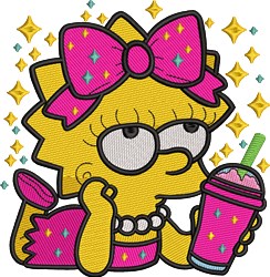 Lisa Simpson Embroidery Design | EmbroideryDesigns.com