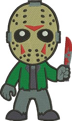 Jason Voorhees Embroidery Design | EmbroideryDesigns.com