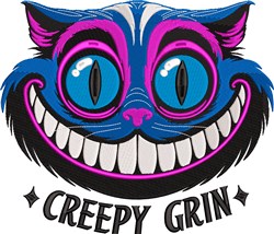 Creepy Grin Embroidery Design | EmbroideryDesigns.com