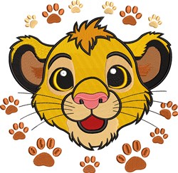 Simba Head Embroidery Design | EmbroideryDesigns.com
