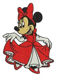 Fancy Minnie Mouse Embroidery Design | EmbroideryDesigns.com