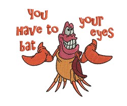 Bat Your Eyes Sebastian Embroidery Design | EmbroideryDesigns.com