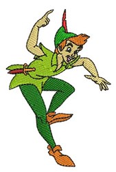 Peter Pan Embroidery Design | EmbroideryDesigns.com
