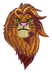 Simba Head Embroidery Design | EmbroideryDesigns.com