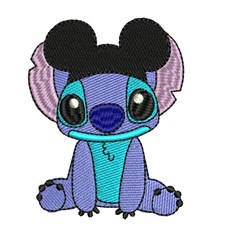 Stitch Mouse Ears Embroidery Design | EmbroideryDesigns.com