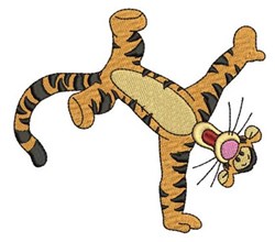 Tigger Handstand Embroidery Design | EmbroideryDesigns.com