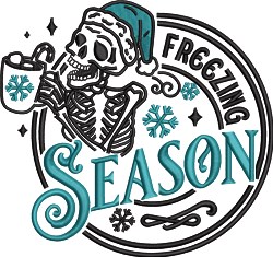 Freezing Season Embroidery Design | EmbroideryDesigns.com