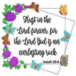 Trust In The Lord Embroidery Design | EmbroideryDesigns.com