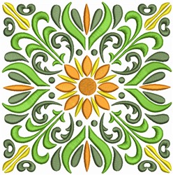 Floral Quilt Squares Embroidery Design | EmbroideryDesigns.com