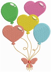 Balloons Embroidery Design | EmbroideryDesigns.com