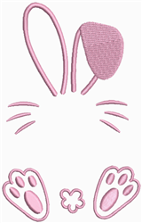 Bunny Rabbit Embroidery Design | EmbroideryDesigns.com