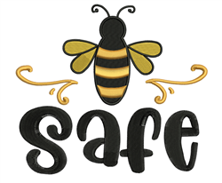 Be Safe Embroidery Design | EmbroideryDesigns.com