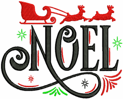 Noel Embroidery Design | EmbroideryDesigns.com