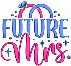 Future Mrs Embroidery Design | EmbroideryDesigns.com