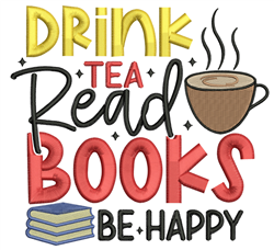 Read Books Embroidery Design | EmbroideryDesigns.com