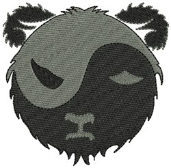 Panda Face Embroidery Design | EmbroideryDesigns.com