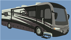 Realistic RV Embroidery Design | EmbroideryDesigns.com