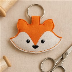 ITH Fox Key Chain Embroidery Design | EmbroideryDesigns.com
