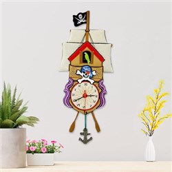 ITH Pirate Cuckoo Clock Embroidery Design | EmbroideryDesigns.com
