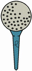 Golf Tee Embroidery Design | EmbroideryDesigns.com
