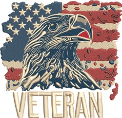 Veteran Embroidery Design | EmbroideryDesigns.com