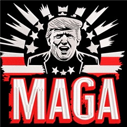 MAGA Trump Embroidery Design | EmbroideryDesigns.com