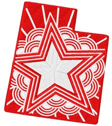 Patriotic Utah Embroidery Design | EmbroideryDesigns.com