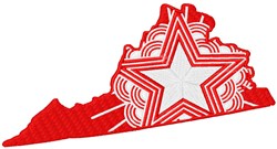 Patriotic Virginia Embroidery Design | EmbroideryDesigns.com
