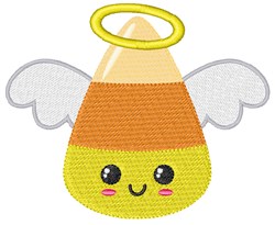 Candy Corn Angel Embroidery Design | EmbroideryDesigns.com
