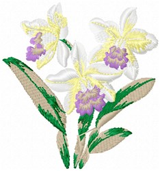 Orchids Embroidery Design | EmbroideryDesigns.com