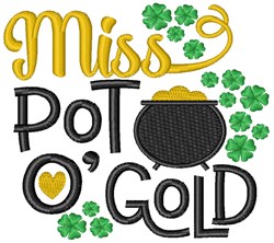 Miss Pot O Gold Embroidery Design | EmbroideryDesigns.com