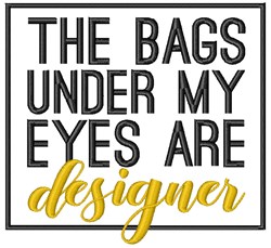 Designer Eye Bags Embroidery Design | EmbroideryDesigns.com